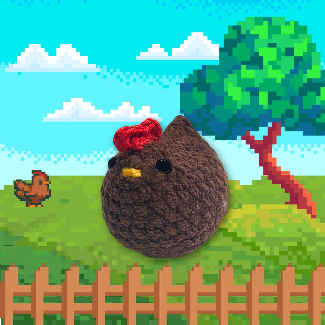Stardew Valley Plush Chicken Amigurumi: Hand-crocheted Gamer Gift - Etsy
