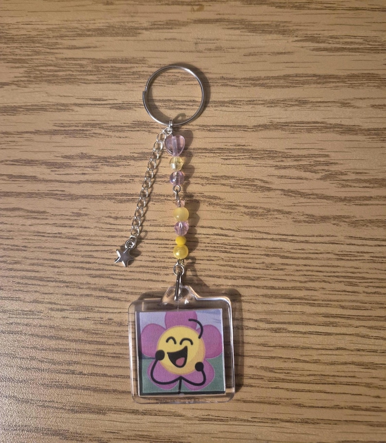 Flower Bfdi Keychain - Etsy
