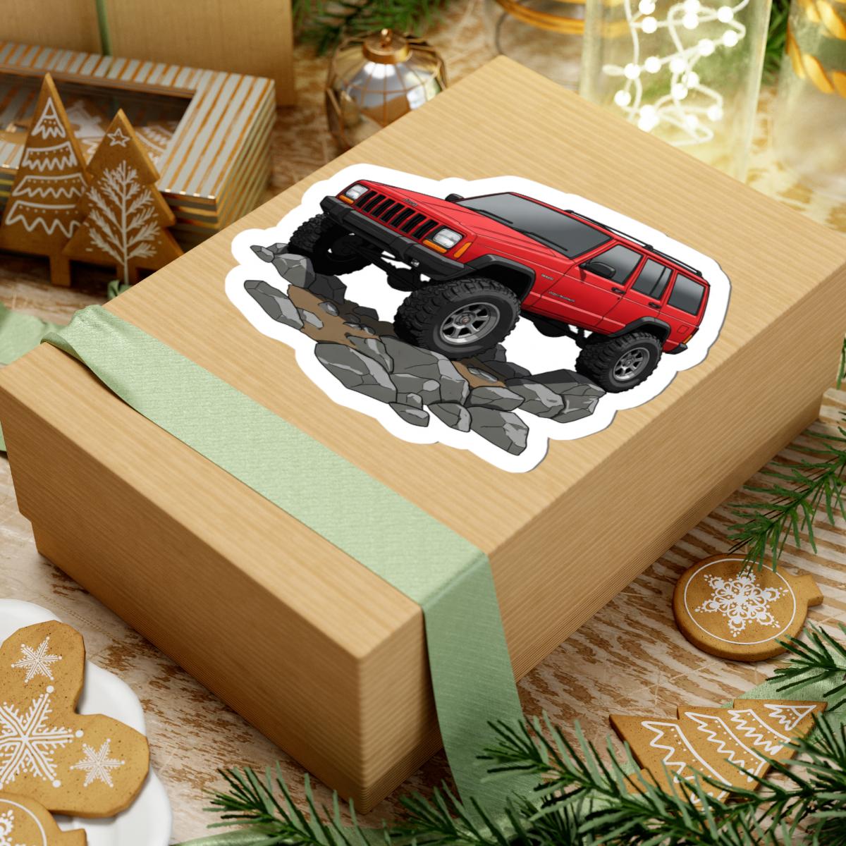 Rock Crawling Cars Jeep Cherokee Xj Cool Sticker, Kiss-cut Stickers for ...