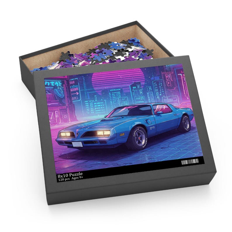 Puzzle, Cyberpunk Pontiac Firebird Gift for Car Lovers, Jigsaw ...