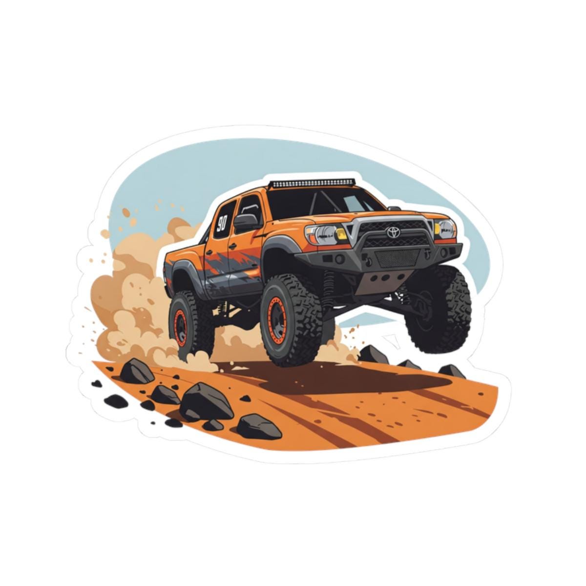 Toyota Tacoma Pre-runner Racing in the Desert Sticker - Off-road ...