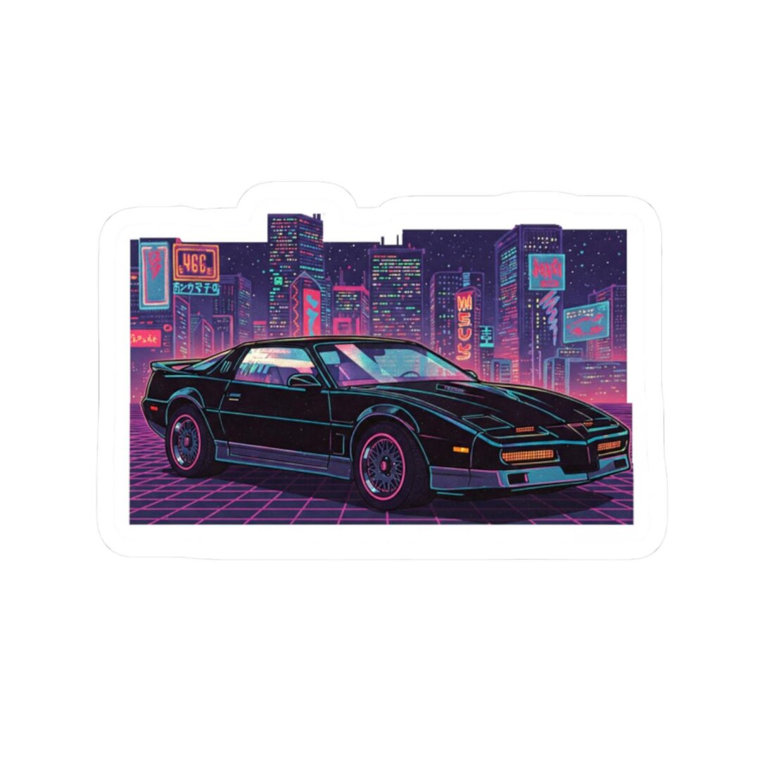 Pontiac Firebird Cyberpunk Sticker - 90's Retro Car Lovers Laptop Decal ...