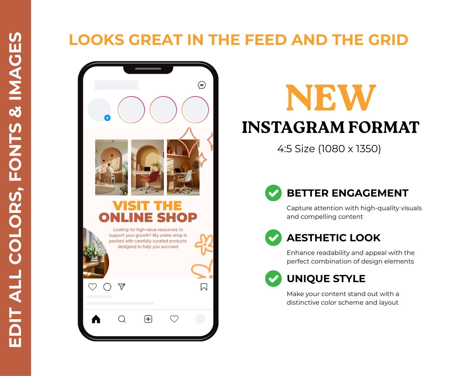 Carousel Post Template Set Instagram - Canva Templates, Social Media ...