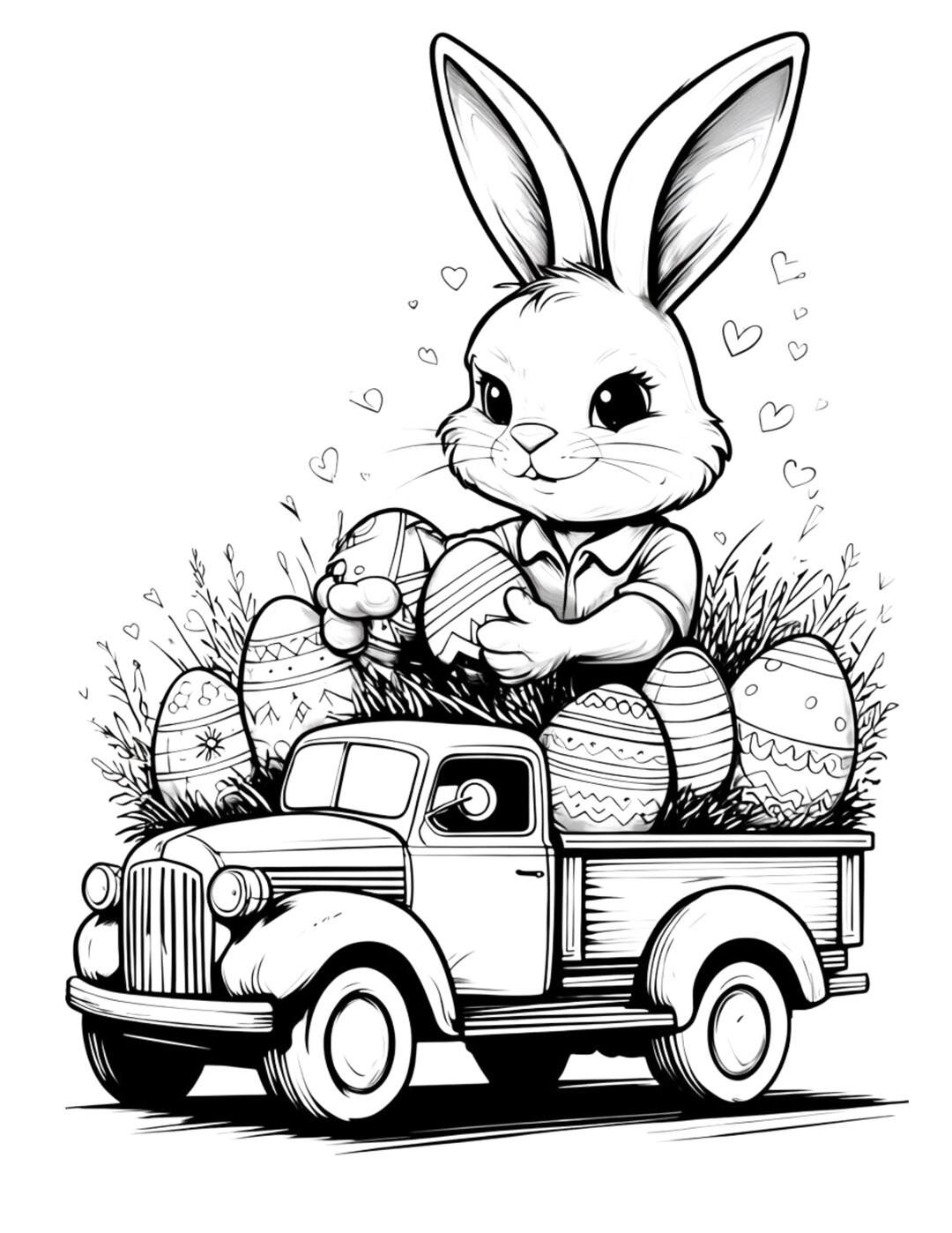 Easter Coloring Pages – Bunny Art, Egg Hunt Fun & Spring Printables for ...