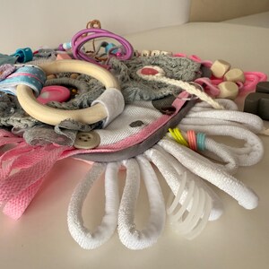 Mini Sensory Mat,gray Pink,compact Fidget Mat Designed Develop Fine ...