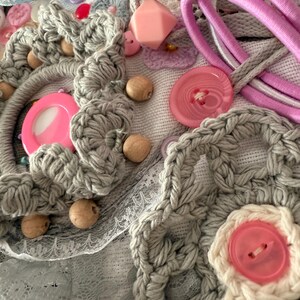 Mini Sensory Mat,gray Pink,compact Fidget Mat Designed Develop Fine ...