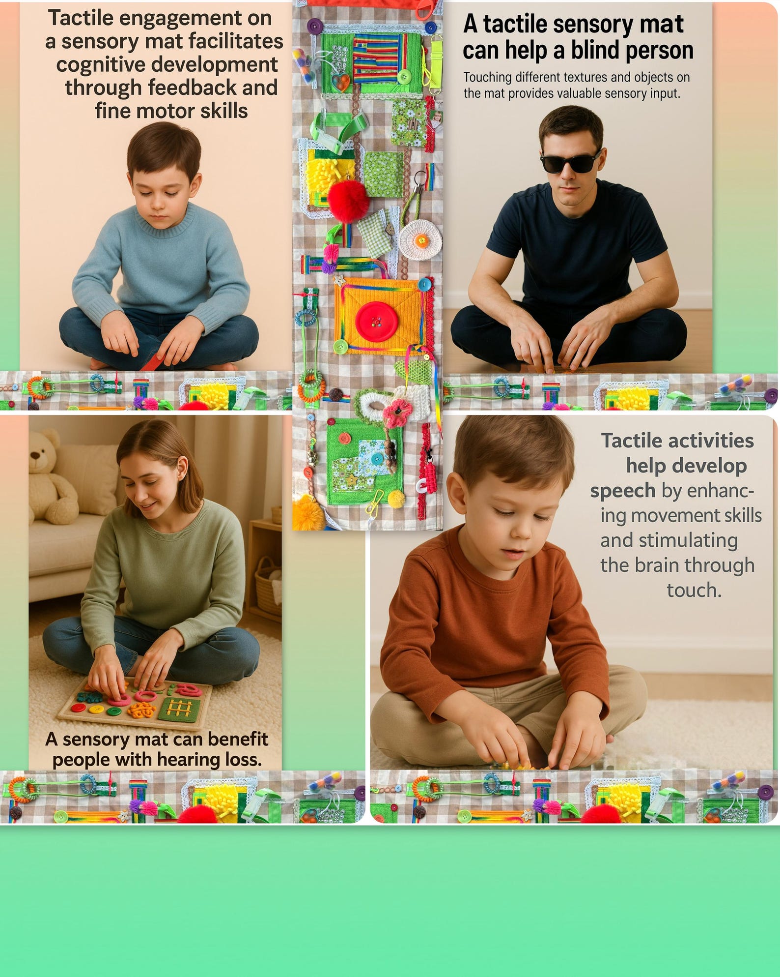 Therapeutic Sensory Activity Mat: Alzheimer's, Dementia, Special Needs ...