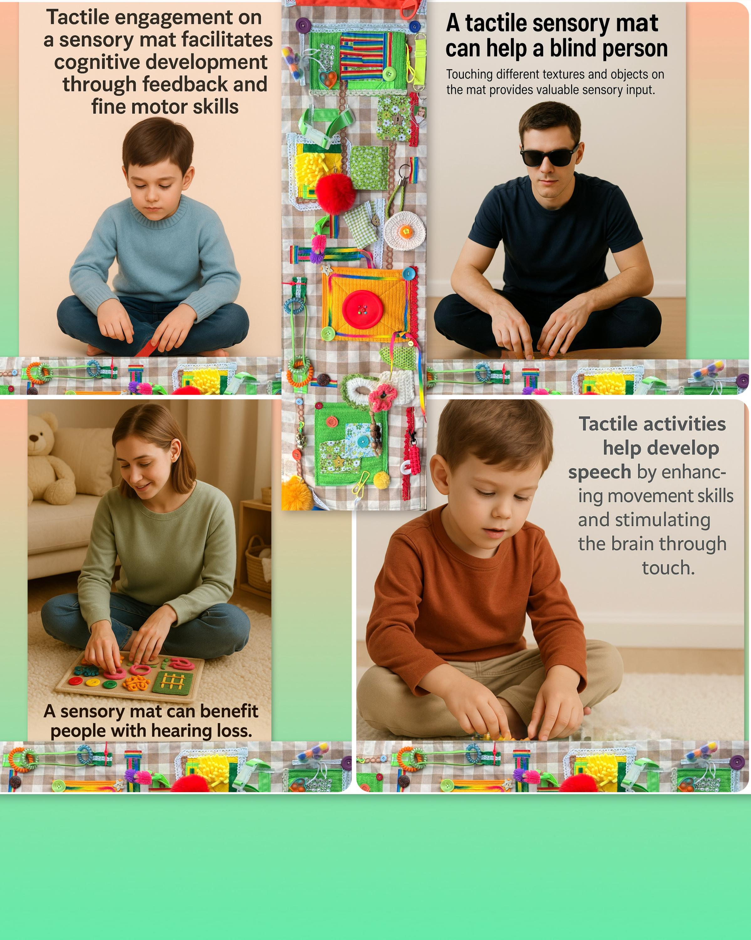 Therapeutic Sensory Activity Mat: Alzheimer's, Dementia, Special Needs ...