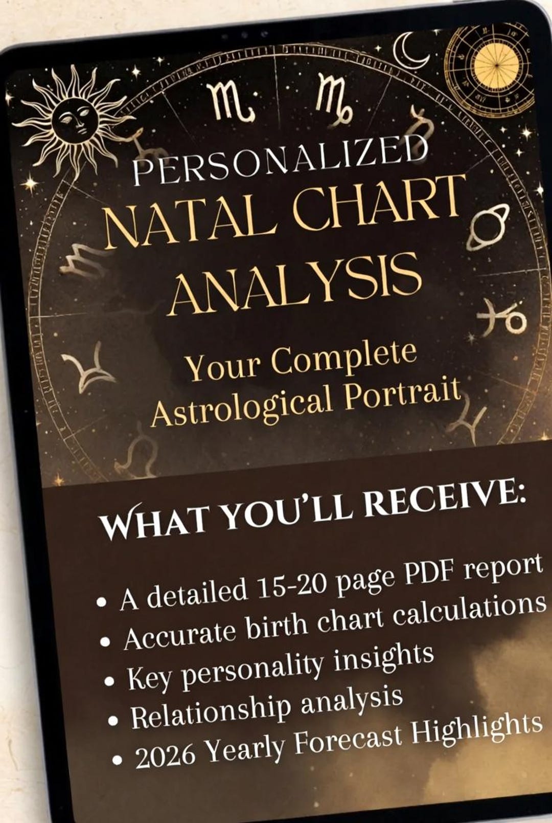 Personalized Natal Chart Reading | In-depth Astrology Report (digital ...