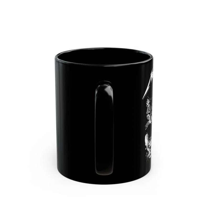 Meowtallica Black Mug, Metallica Album Cover Parody, 11oz Ceramic ...