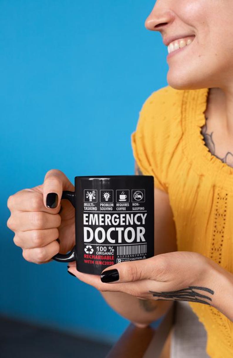 Emergency Doctor Mug, Medical Coffee Cup, ER Doctor Gift, Healthcare ...