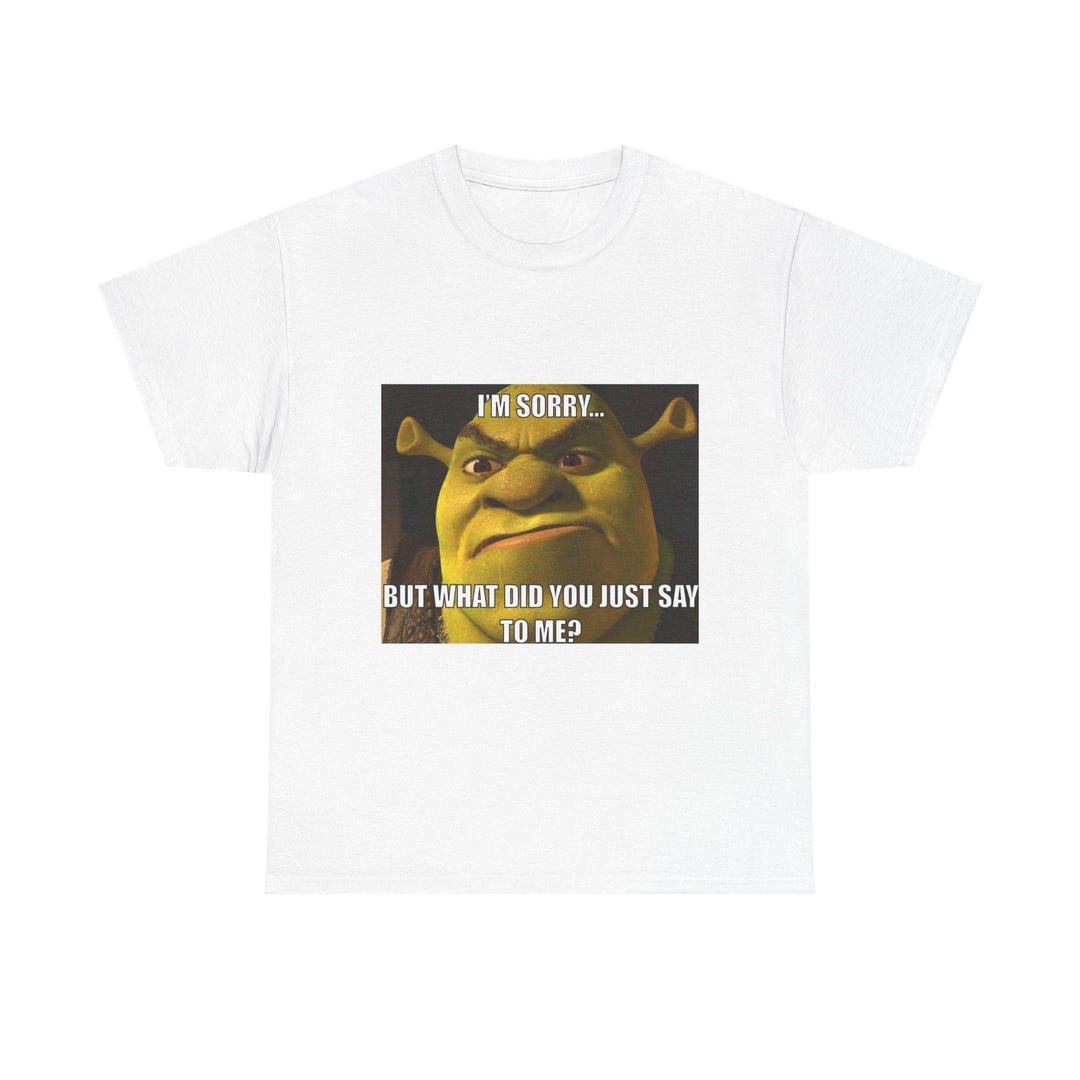 Funny Meme Tee: I'm Sorry, Shrek Humor Shirt - Etsy