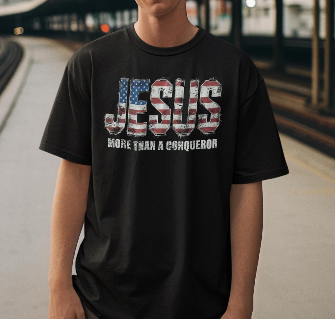 Jesus More Than a Conqueror Shirt Wrestling Lover Man Shirt Christian ...