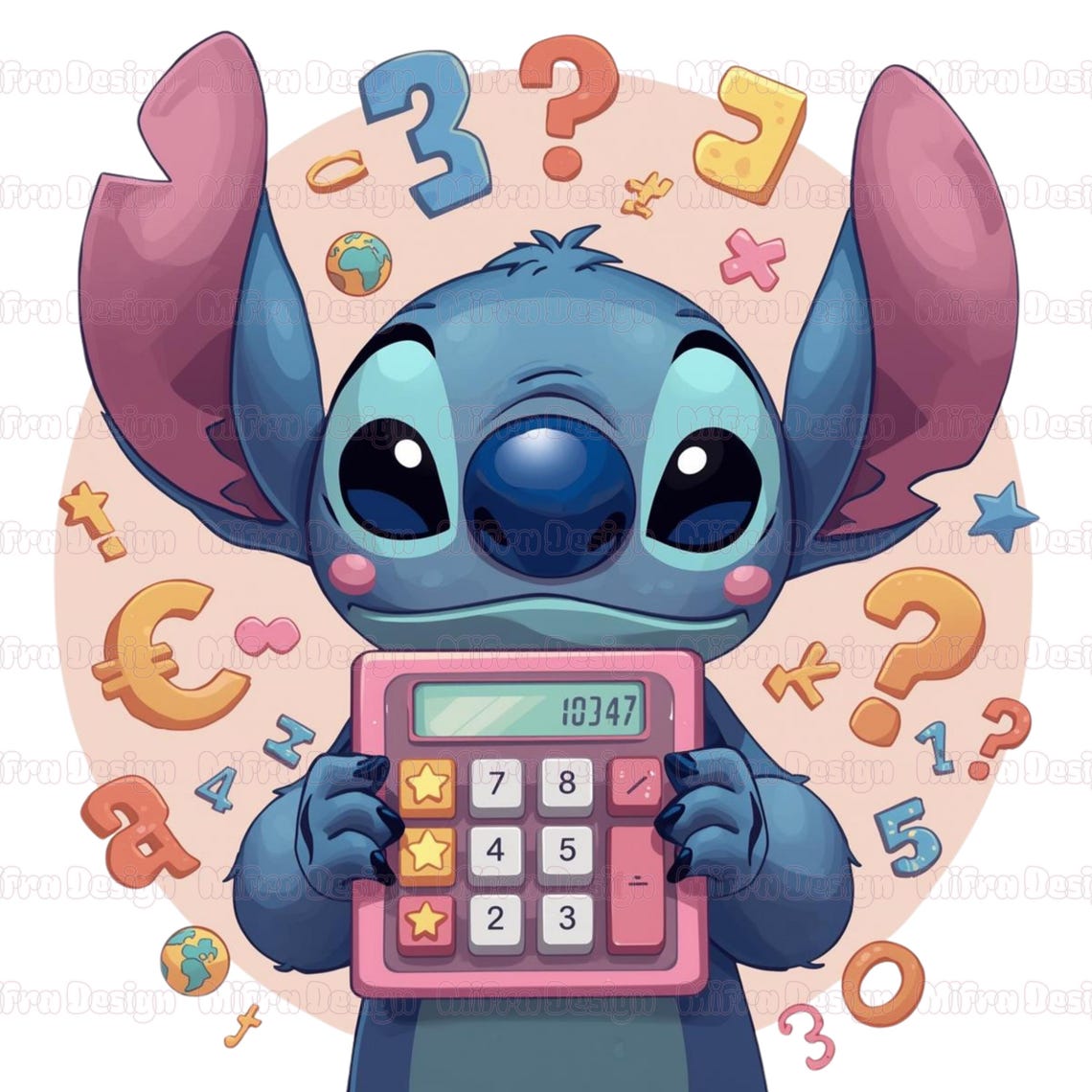 25 Cartoon Stitch PNG Character Stitch Back to School Clipart Bundle ...