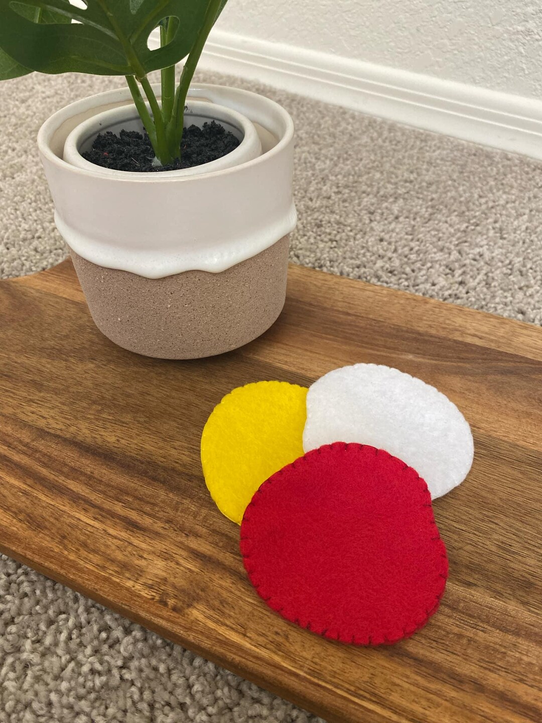 Felt Sauce Pack for Burger - Etsy