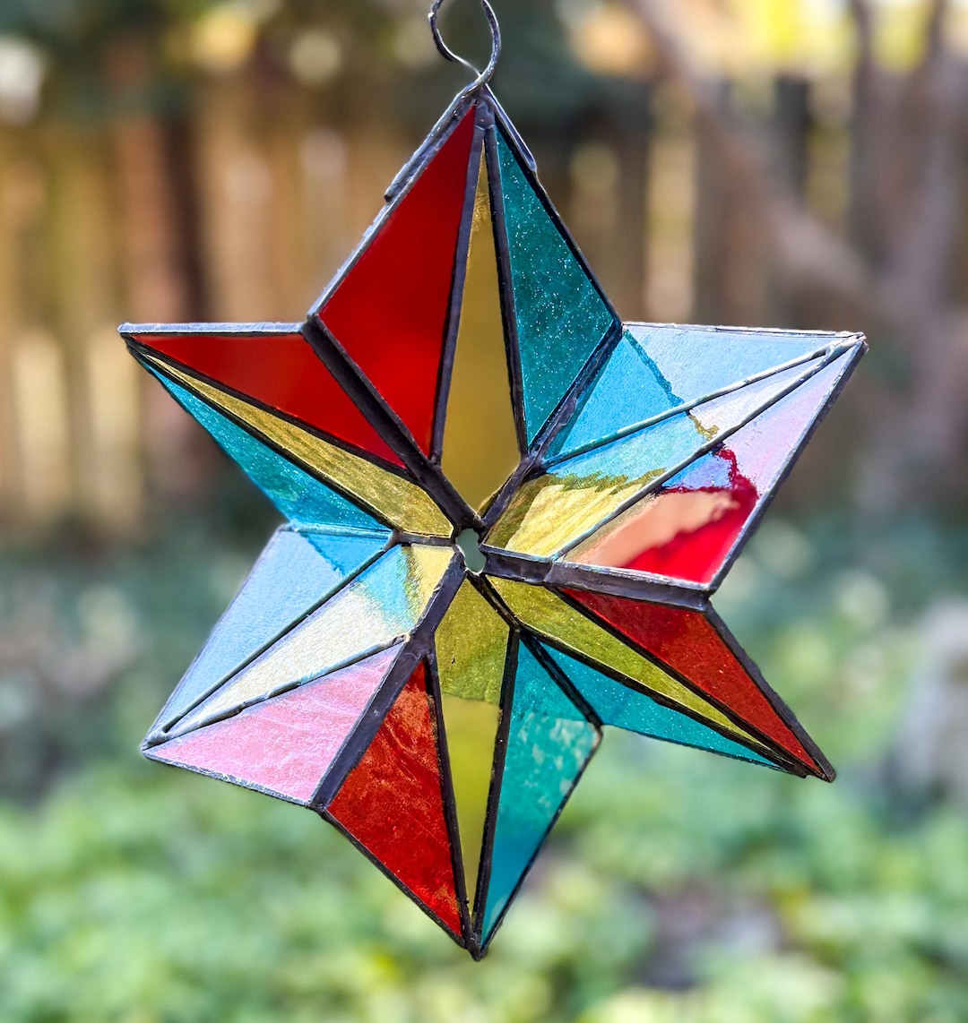 Stained Glass Wind Spinner - Etsy