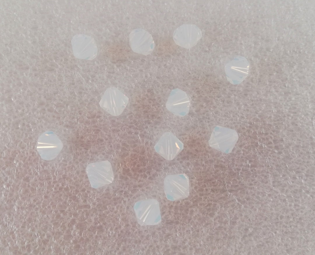 White Opal, Swarovski Crystal Bicone Beads(5301), 8mm, Sold per Pack of ...