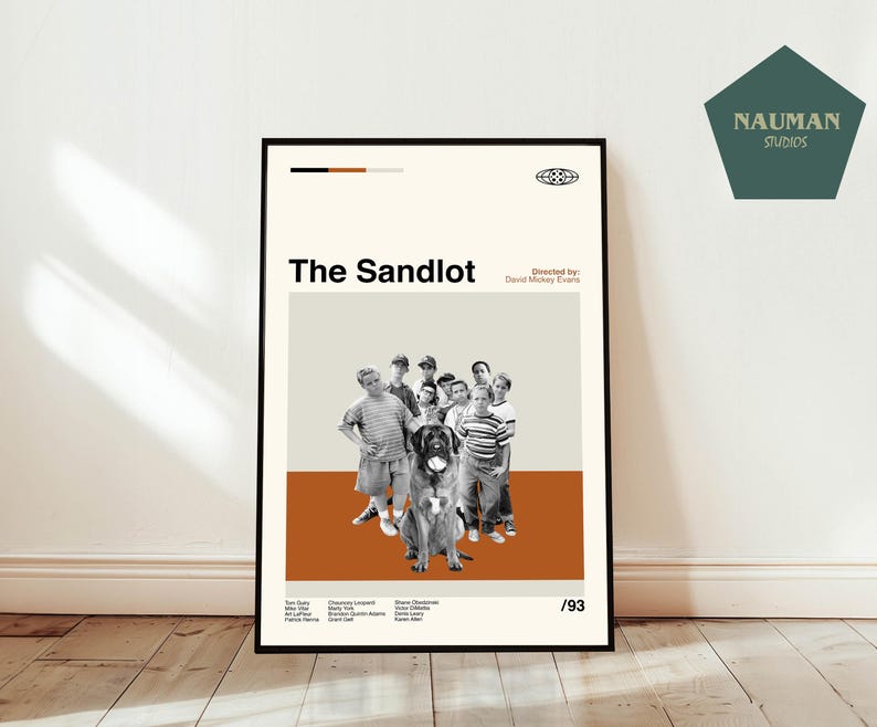 The Sandlot Poster - Movie Poster - Mid Century Art - Minimalist Art ...