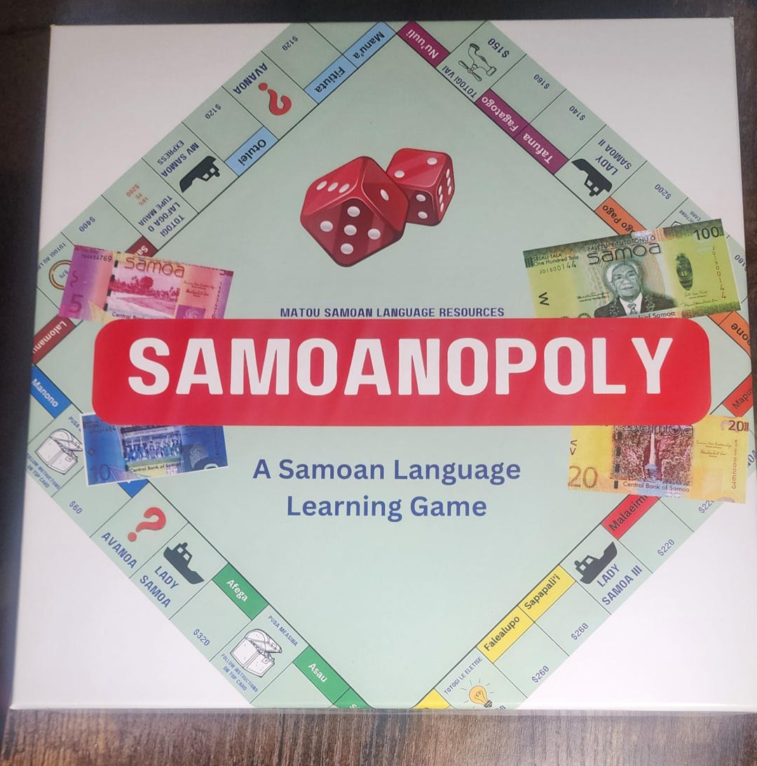Samoanopoly: Samoan Language Learning Board Game - Etsy