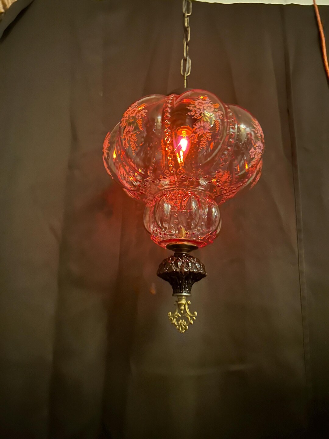 Falkenstein 1970s Bubble Glass Swag/pendant Light - Etsy