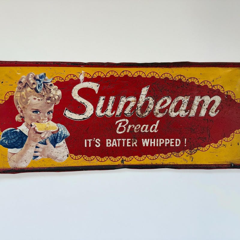 Sunbeam Bread Sign - Etsy