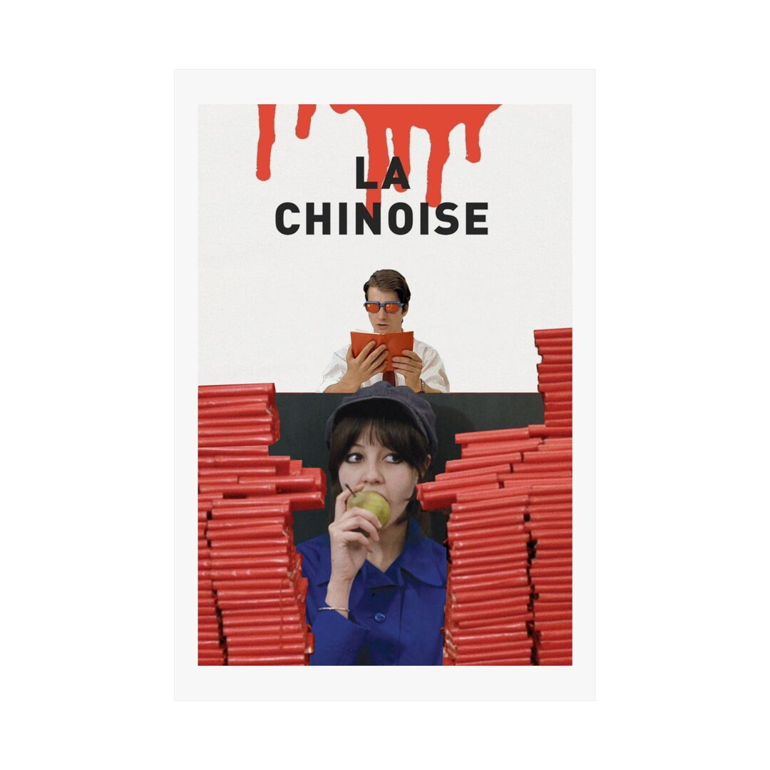 La Chinoise 1967 Poster. Chic Satin Wall Art, Modern Aesthetic Print ...