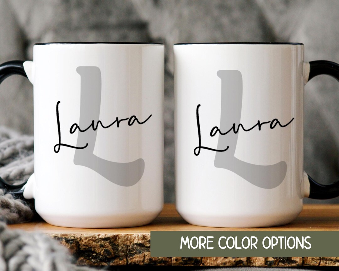 Personalized Name Mug, Custom Coffee Cup With Name, Monogrammed Mug ...