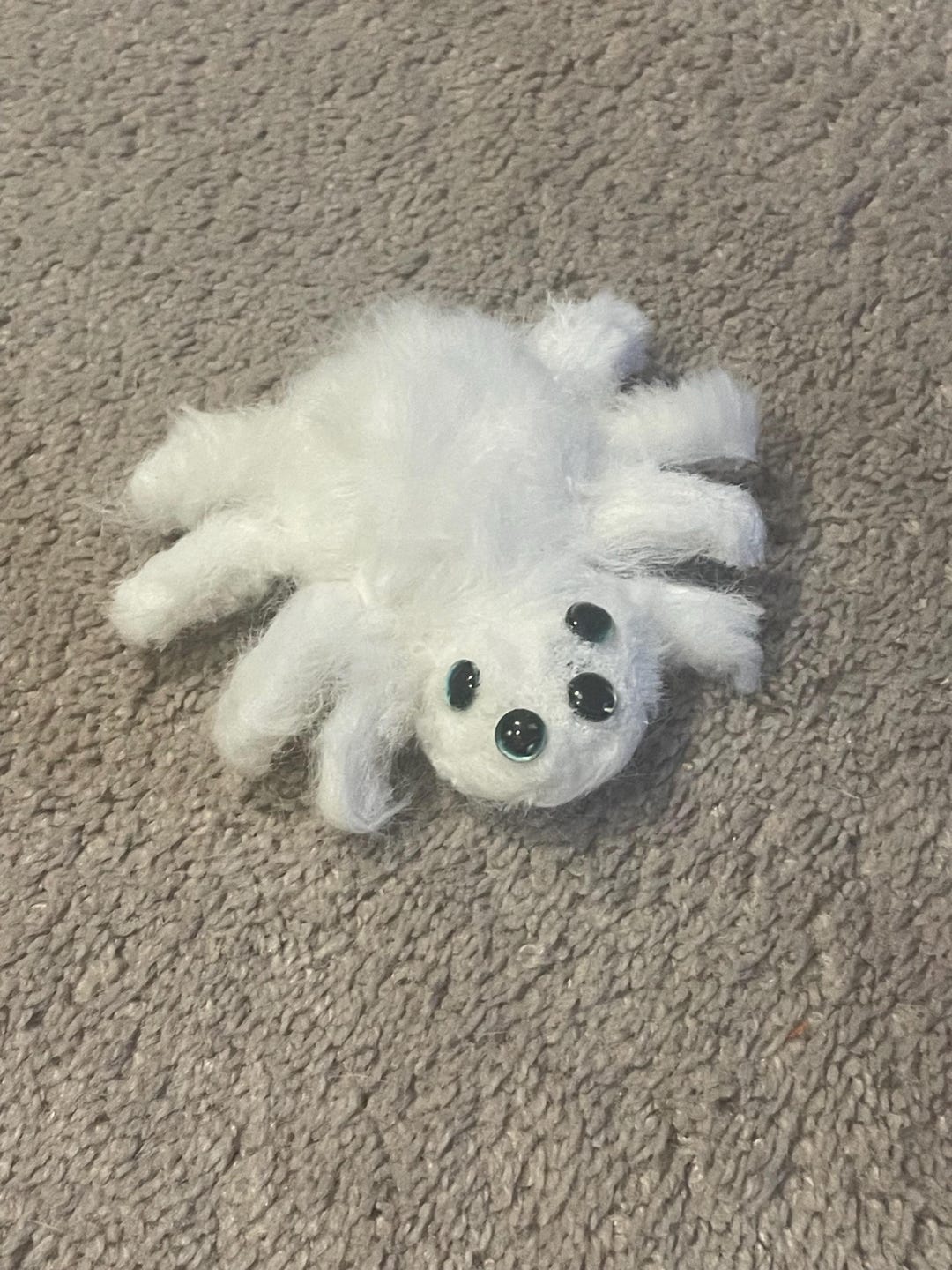 Cute Little White Fluffy Spider - Etsy