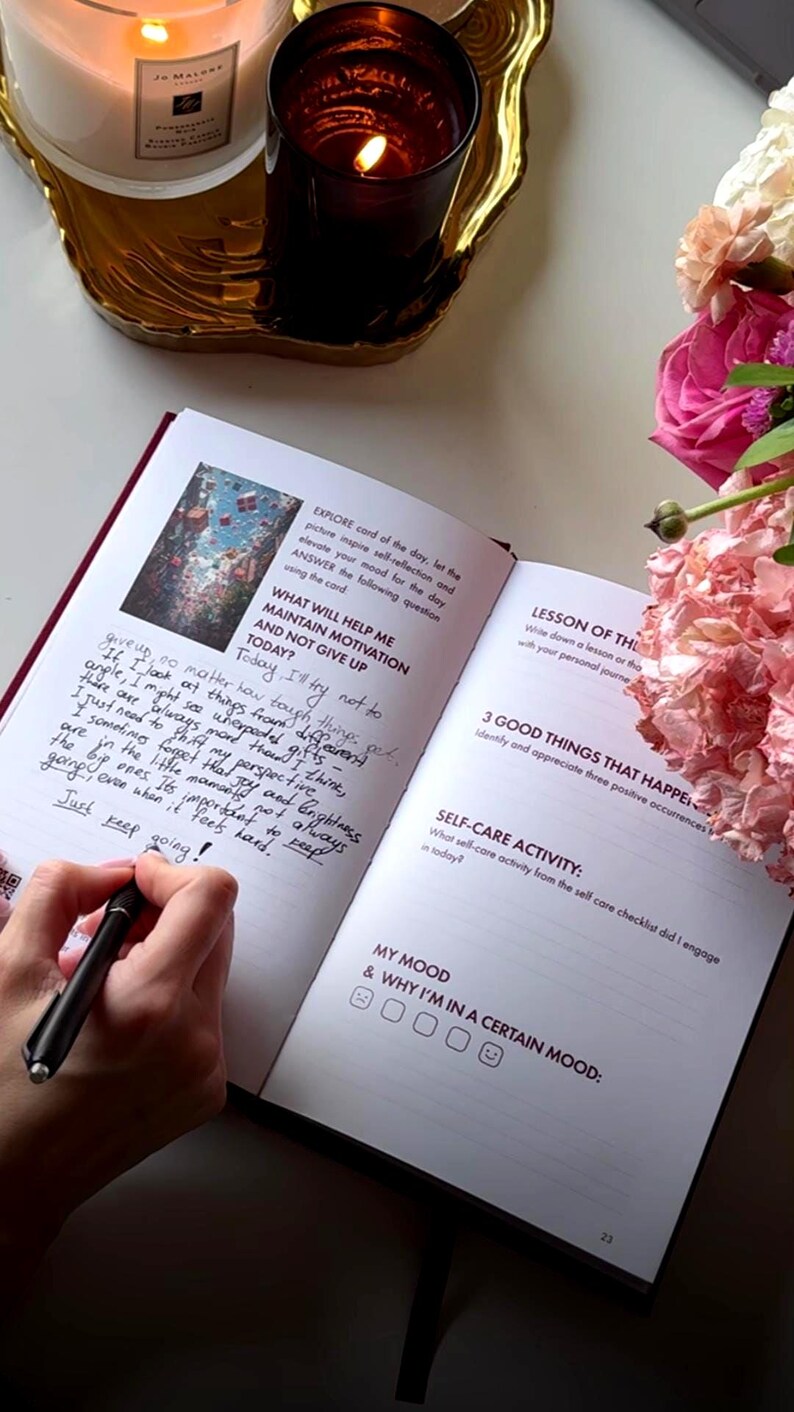 Personalized My Happiness Journal, Daily Reflection Planner ...