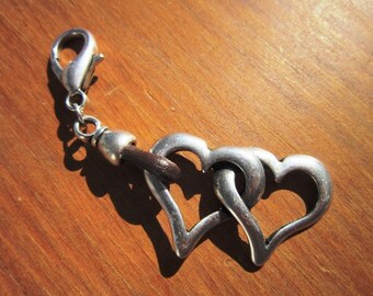 Infinity keychain Leather keychain zipper pulls silver | Etsy