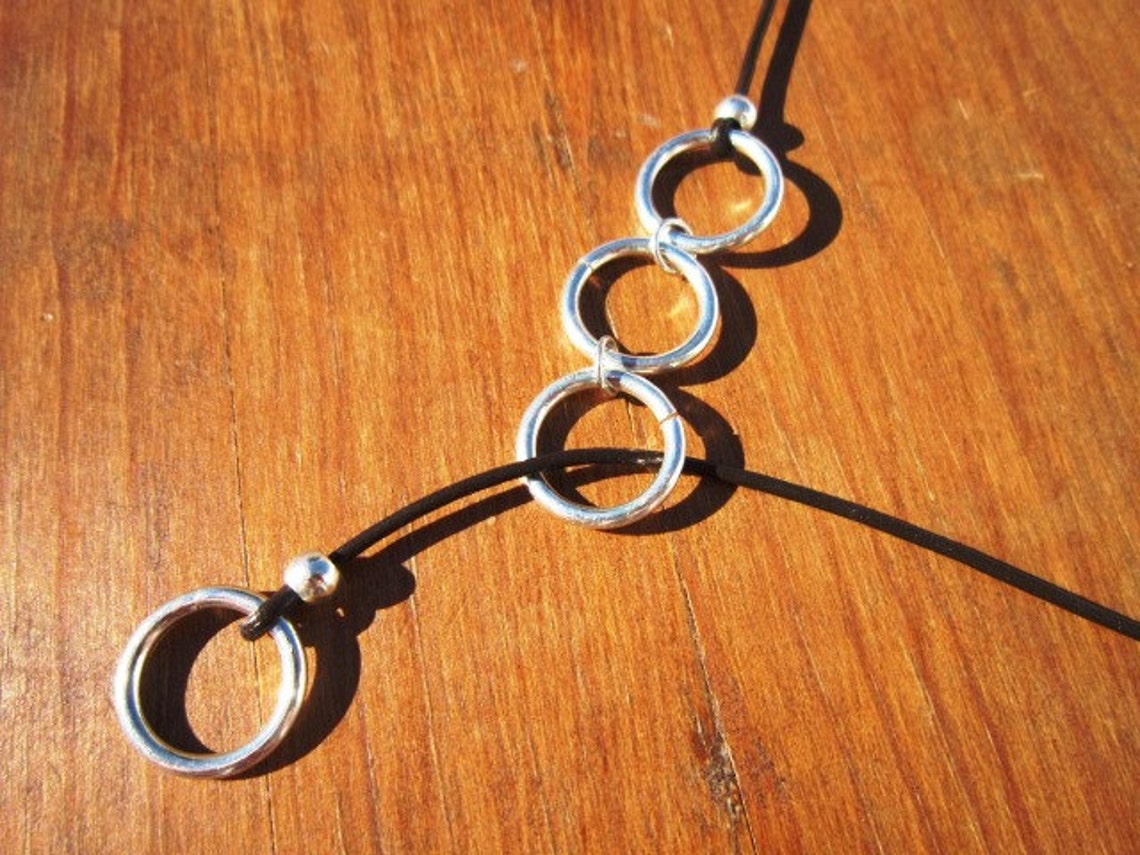 Ring Necklace Y Necklaces Lariat Necklace Silver Necklaces - Etsy