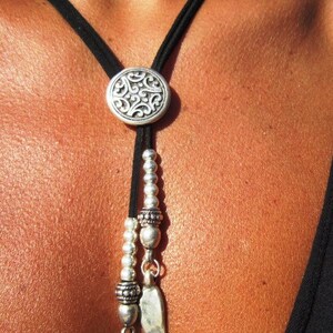 Collar tribal, boho lariat, collar de gota simple, collares Y, collar ...