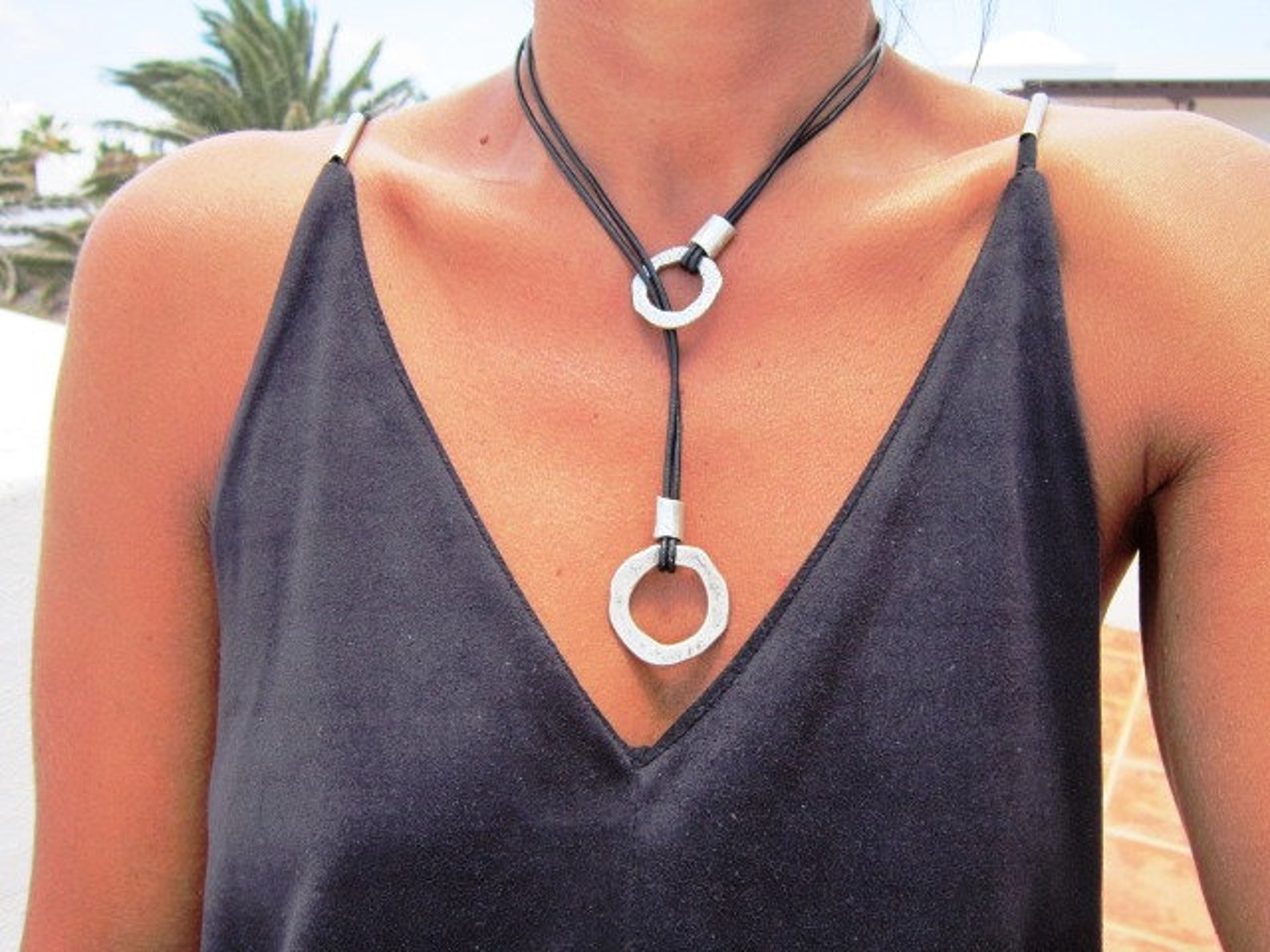 Lariat & Y Necklaces Ring Necklace Ring Necklacesnecklaces - Etsy