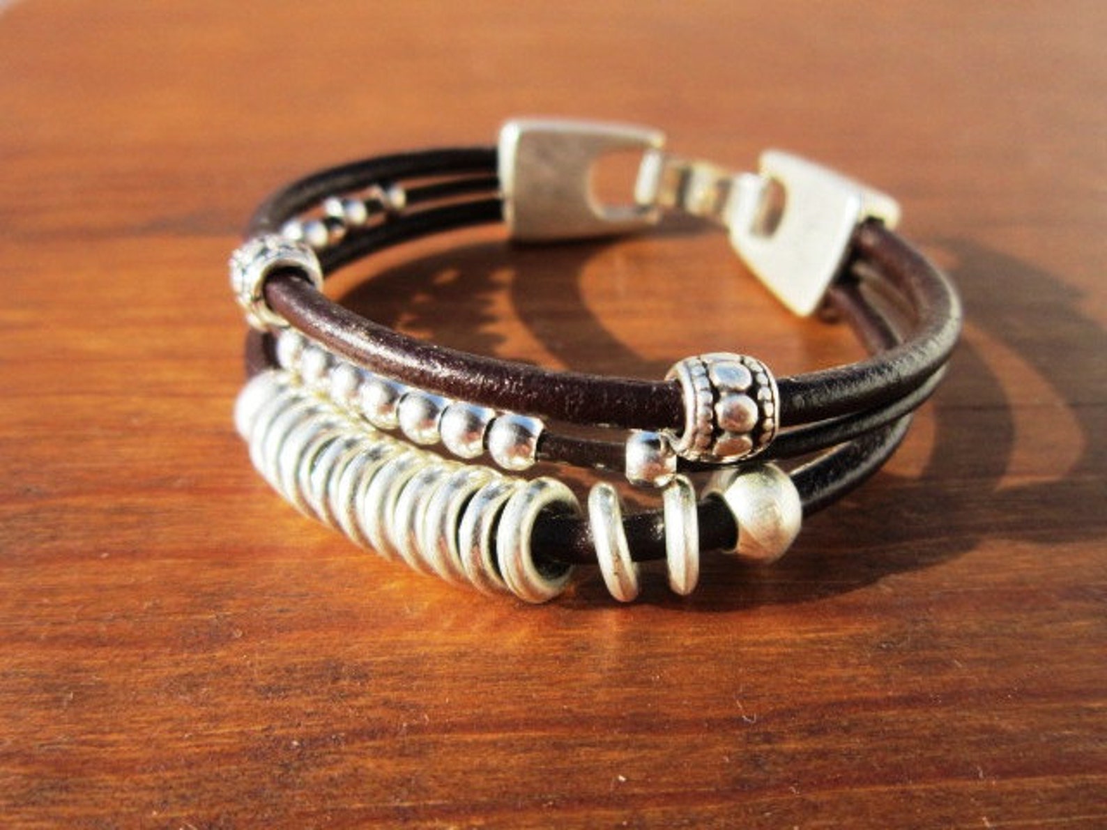 Sterling Silver Bracelets Multi-layer Bracelet Beads - Etsy