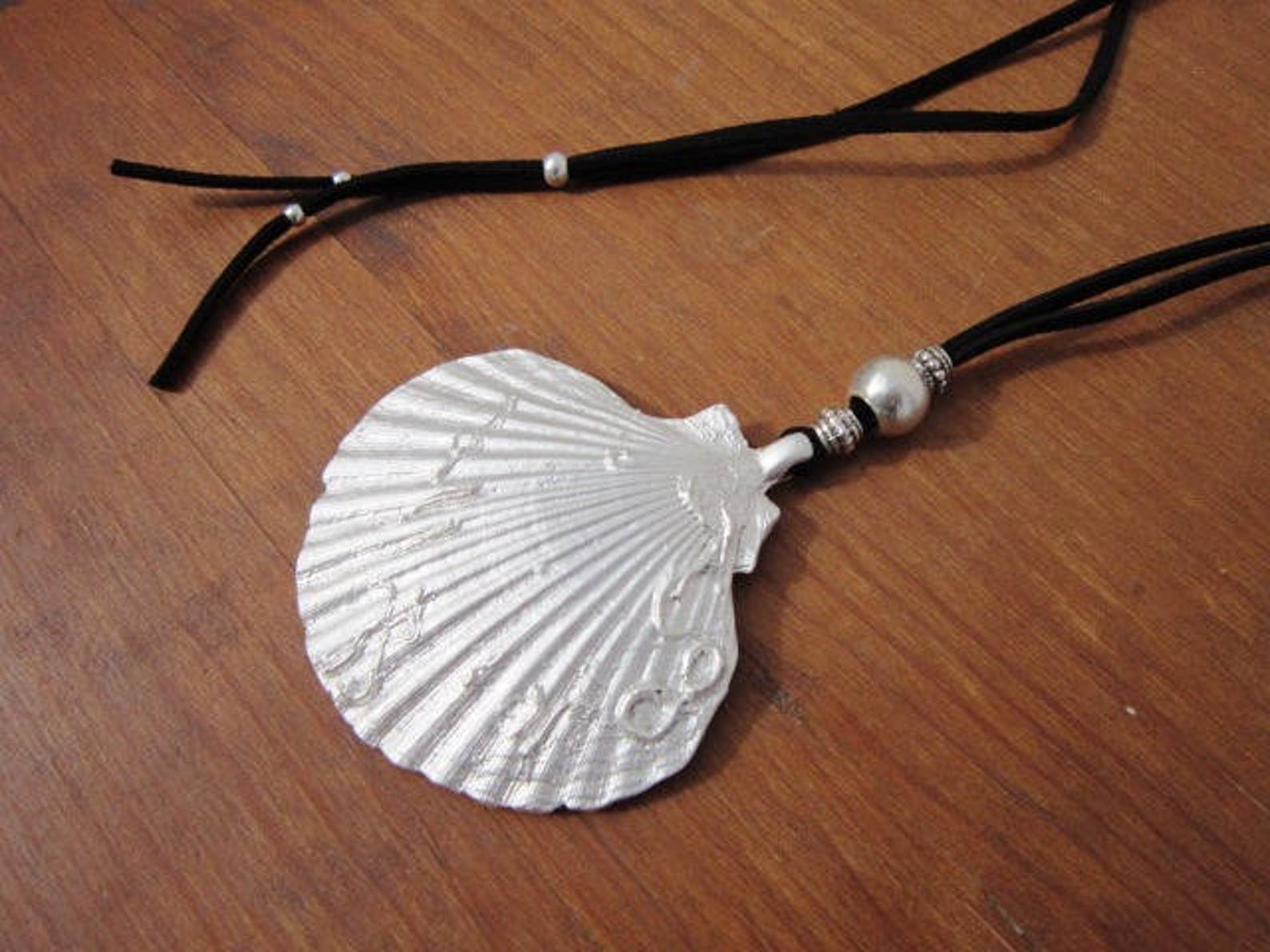 Shell Pendant Necklace Long Pendant Necklace Long Necklace - Etsy