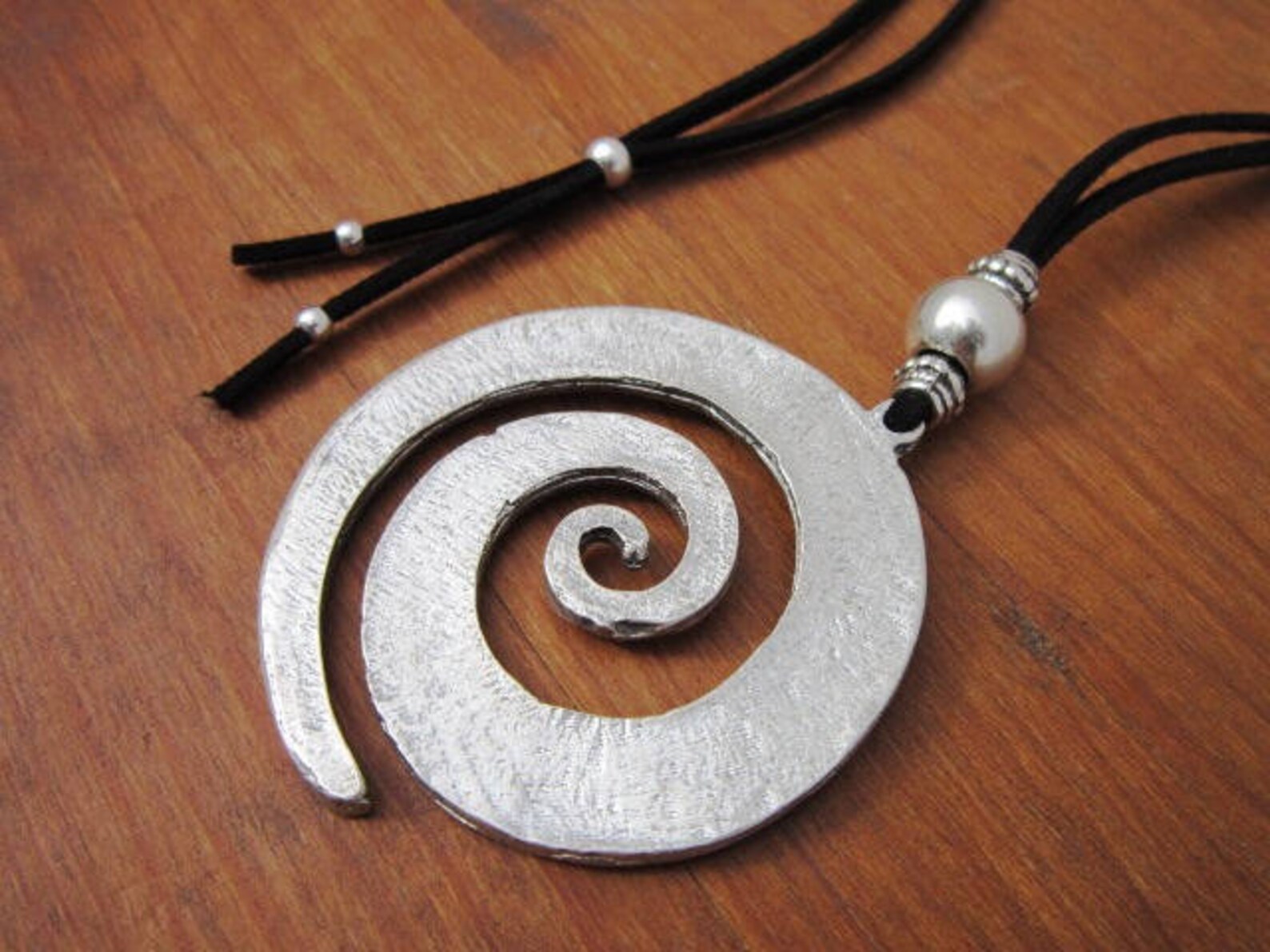Spiral Pendant Necklace Silver Spiral Silver Jewelry Etsy - Etsy