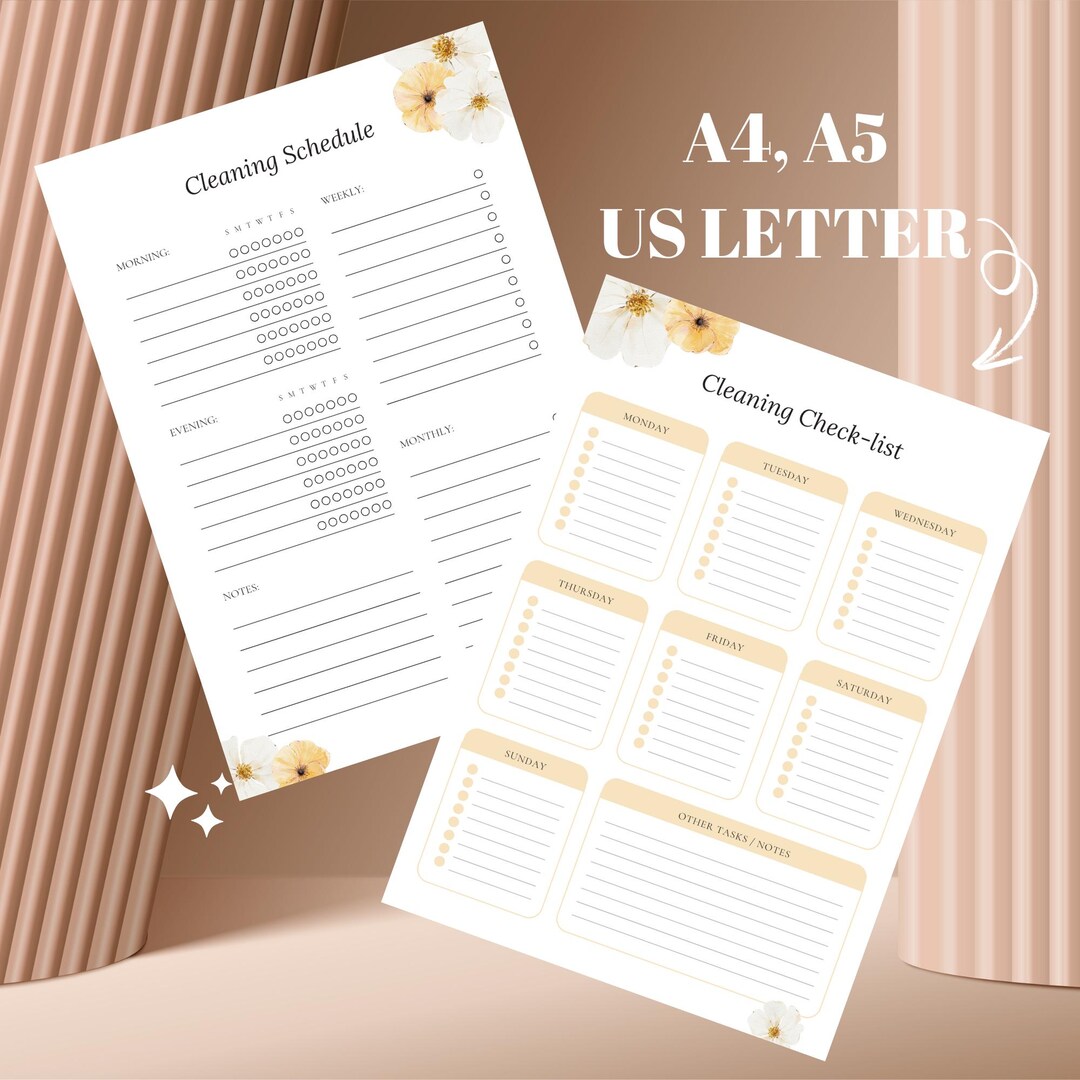 Cleaning Program to Fill Out, Checklist, Printable to Do List Available ...