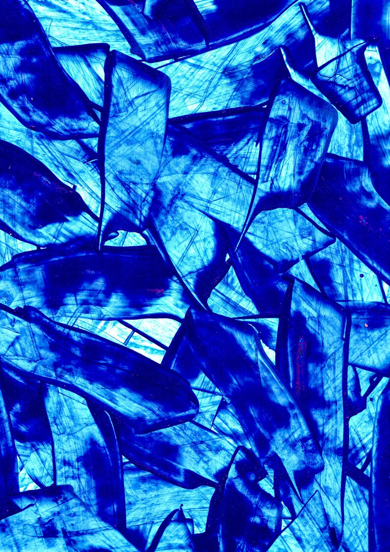 40 Abstract Blue Paint Backgrounds. Hand Painted Abstract Blue Banners ...