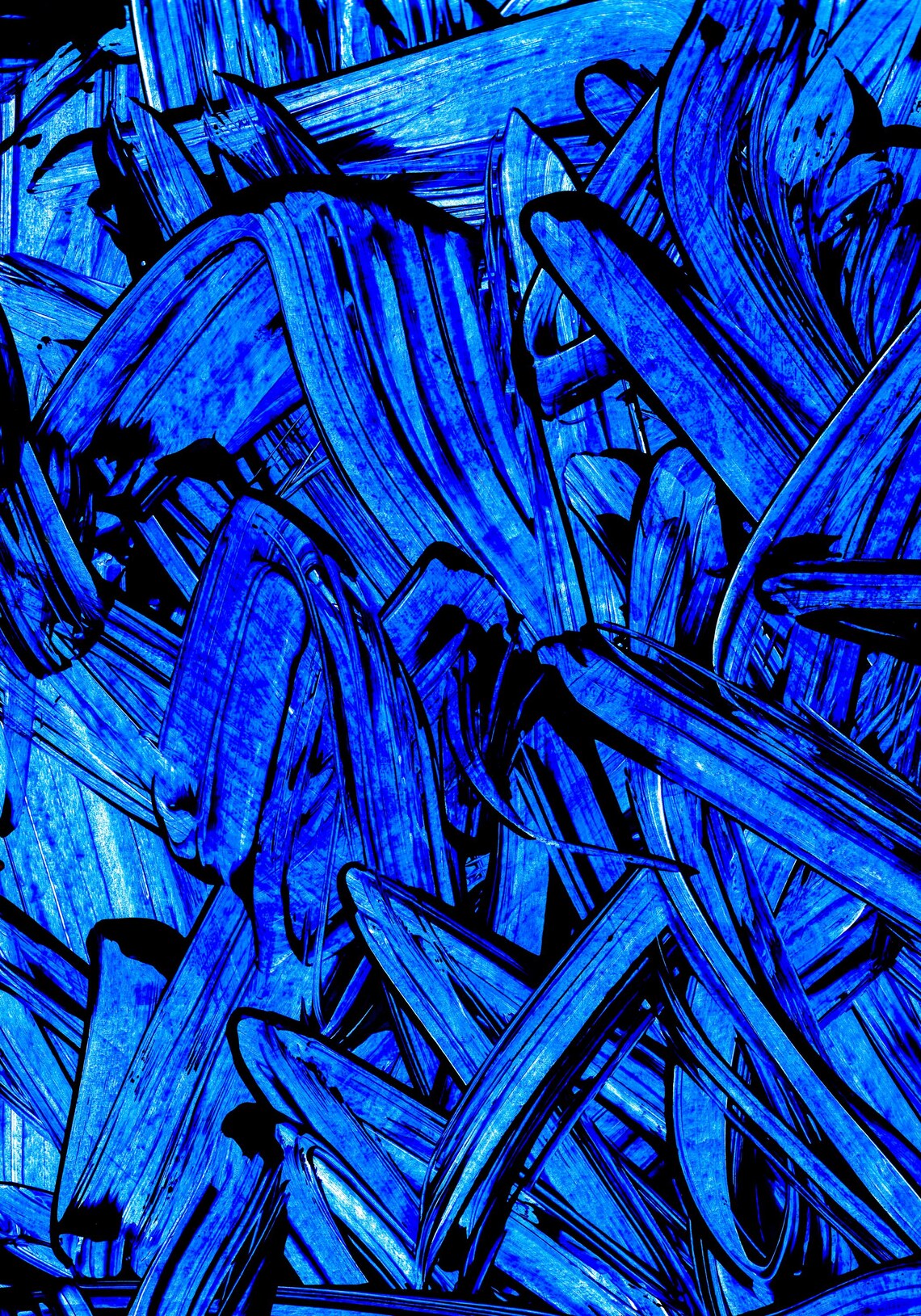 40 Abstract Blue Paint Backgrounds. Hand Painted Abstract Blue Banners ...