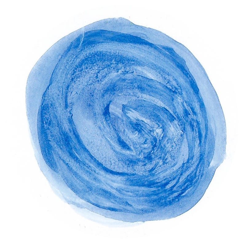 15 Blue Watercolor Dots Clip Art on White Background - Etsy