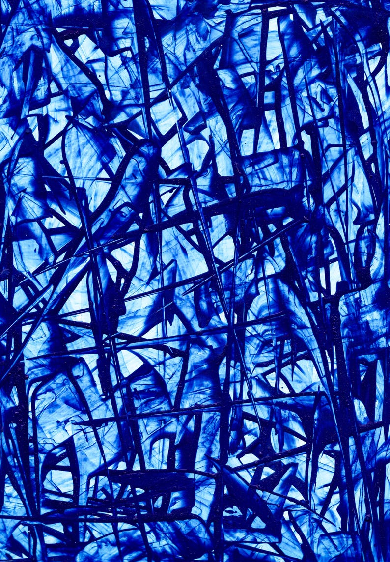 40 Abstract Blue Paint Backgrounds. Hand Painted Abstract Blue Banners ...