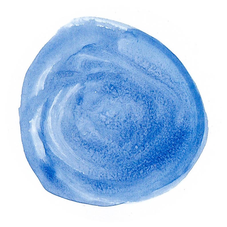 15 Blue Watercolor Dots Clip Art on White Background - Etsy