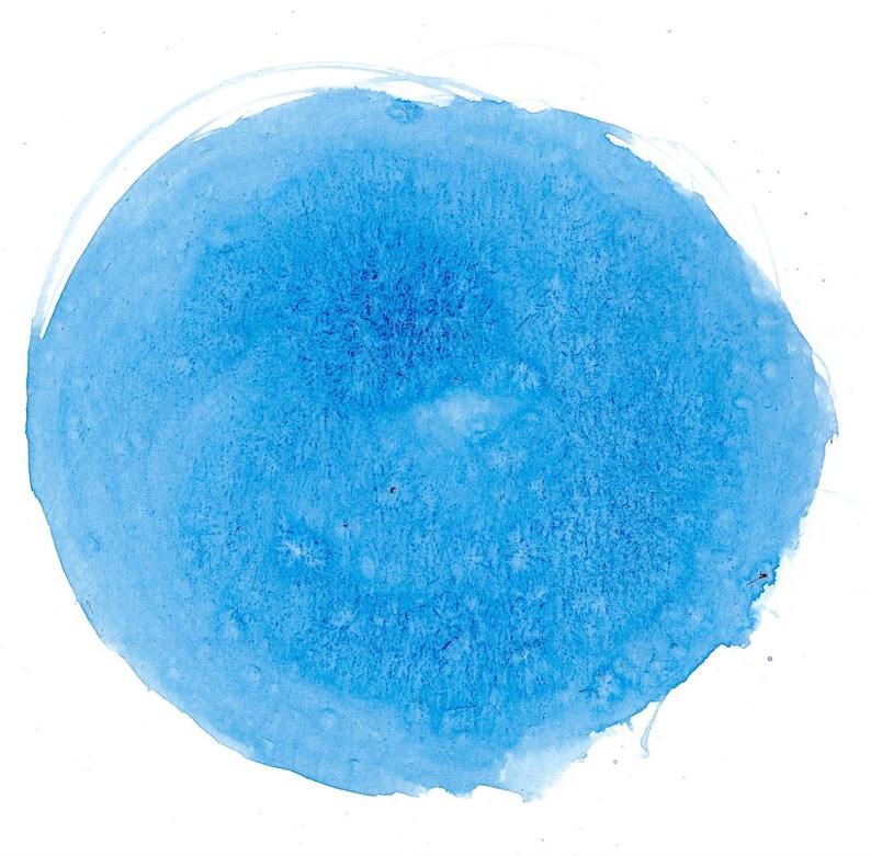 15 Blue Watercolor Dots Clip Art on White Background - Etsy