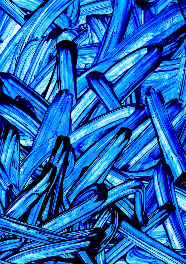 40 Abstract Blue Paint Backgrounds. Hand Painted Abstract Blue Banners ...