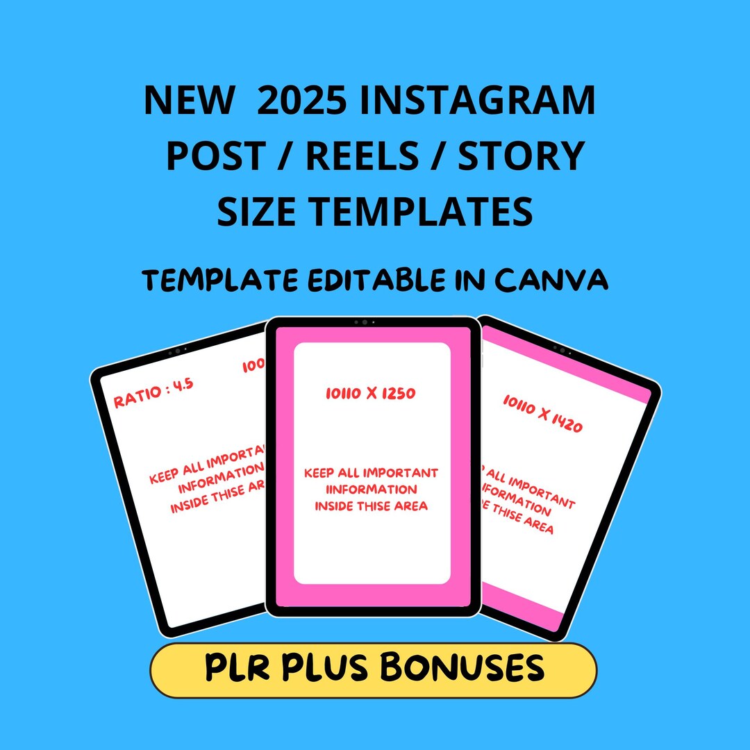 NEW Instagram Grid Blank Templates 2025 New Updates Reel, Post, Story ...