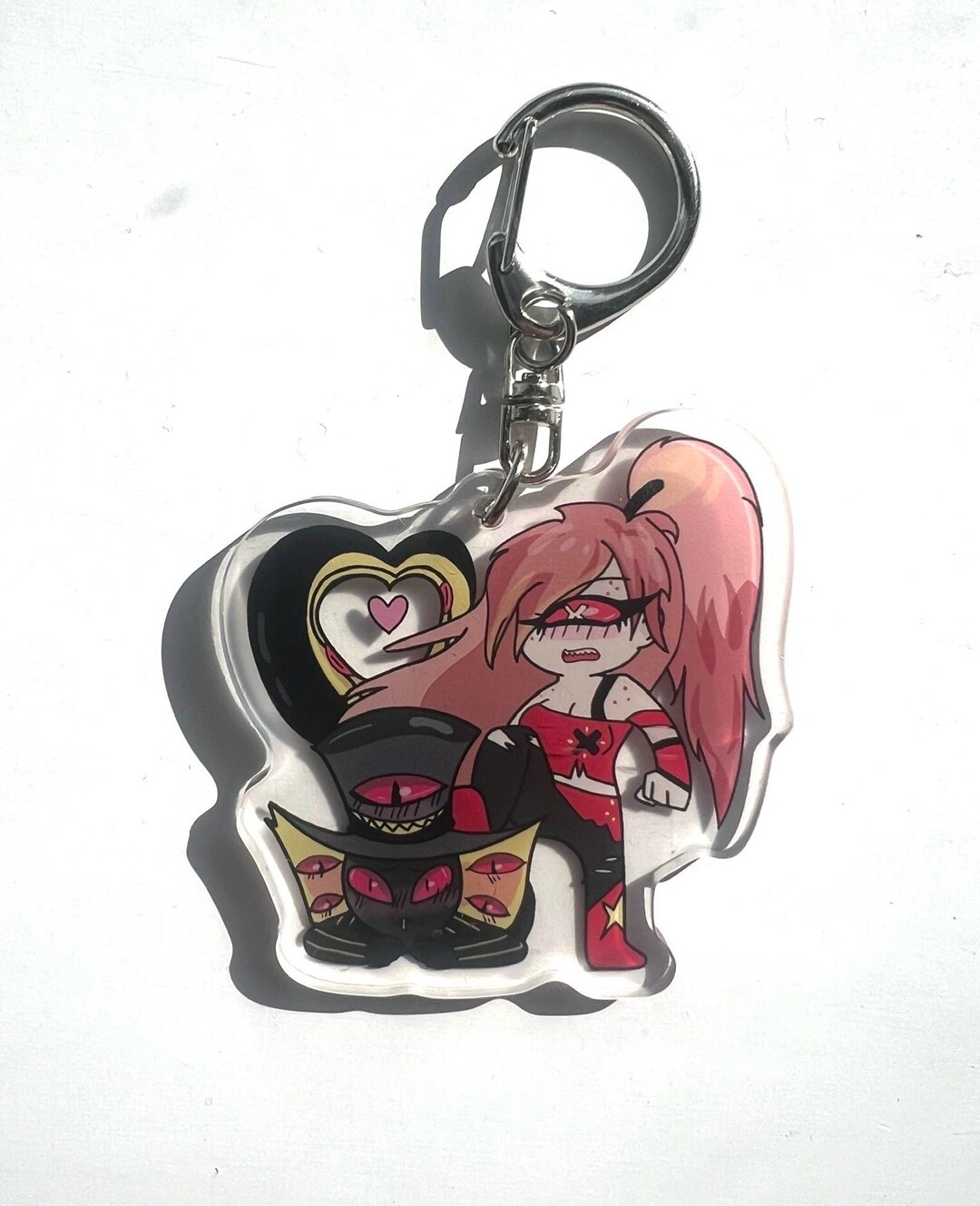 Cherry Bomb + Sir Pentious Hazbin Hotel Keychains - Etsy