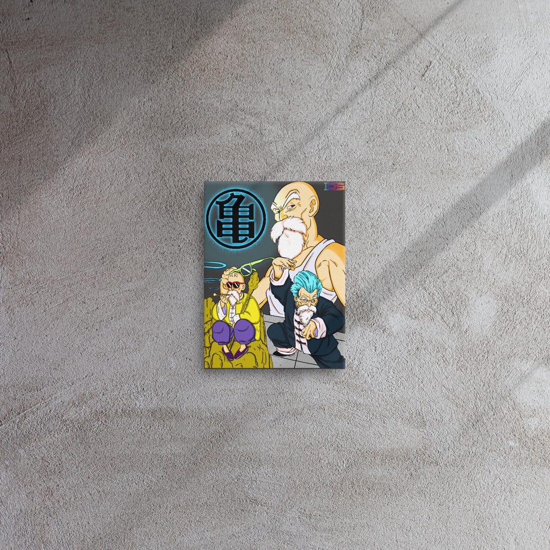 Turtle Hermit Canvas - Master Roshi Fan Art, Canvas Art, Anime Style ...