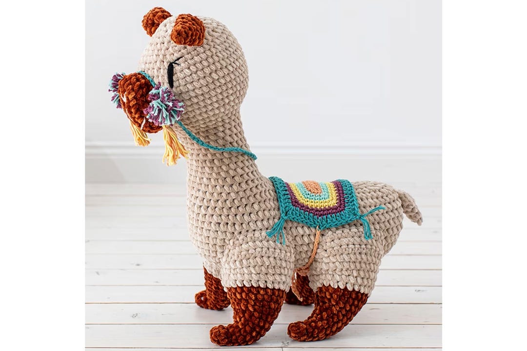 Alpaca Mateo Crochet Pattern PDF in English, Amigurumi Crochet Toy ...