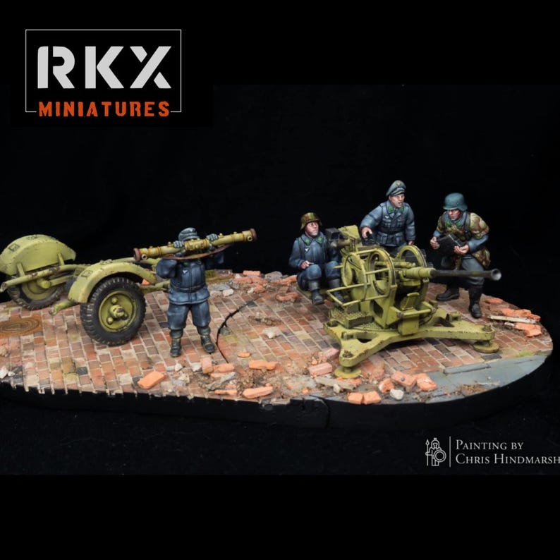 All German Guns and Vehicles_rkx Miniatures_unpainted_wwii (for Bolt ...