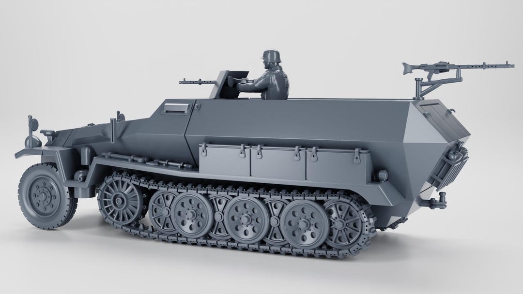Sd.kfz.251 Half-track Variants_unpainted_german WWII (for Bolt Action ...
